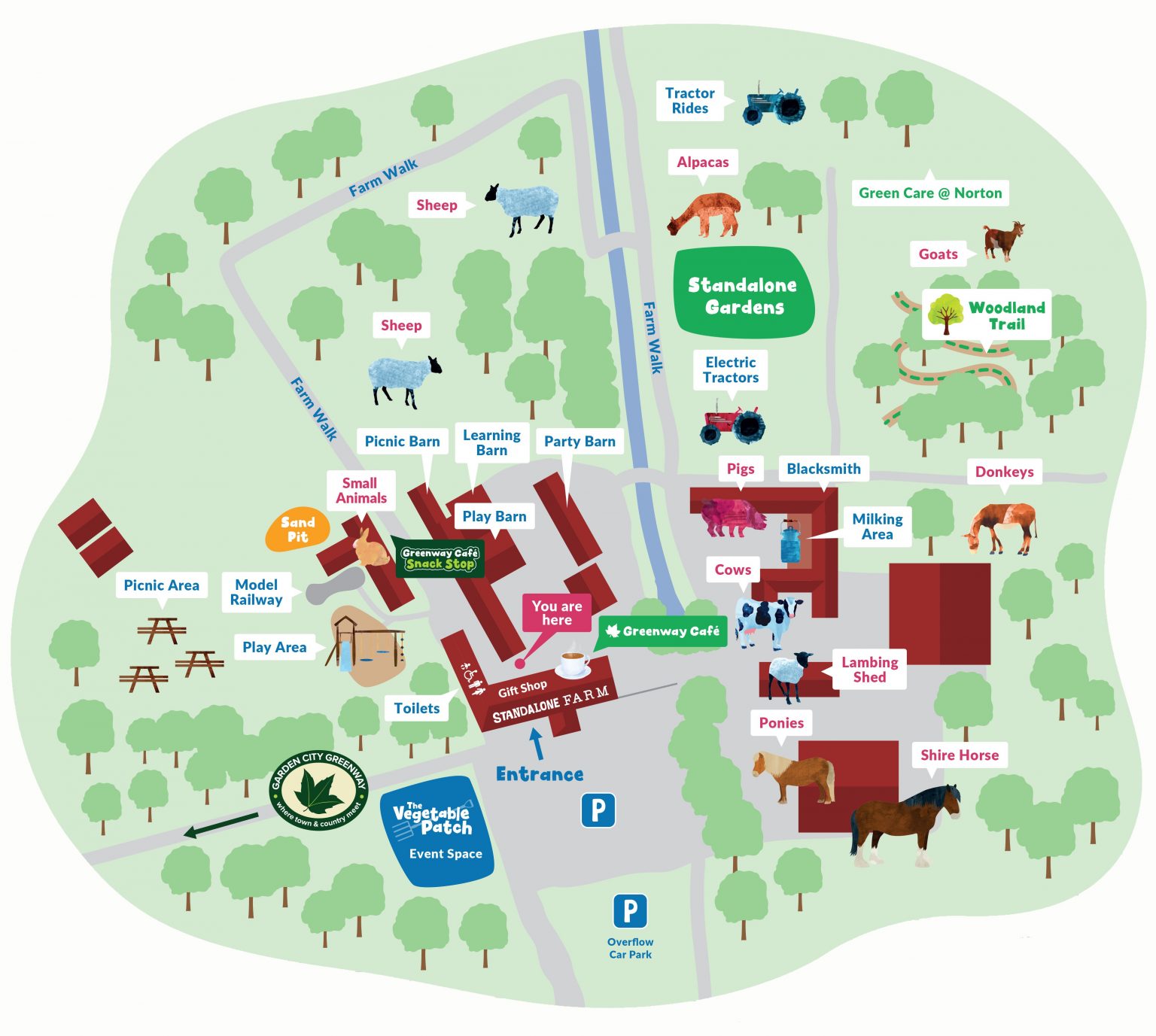 Map of Farm | Animal Farm in Hertfordshire | Standalone Farm